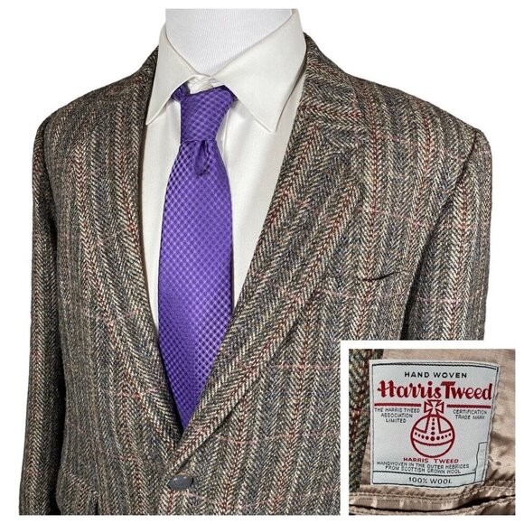 Harris Tweed | Suits & Blazers | Vintage Harris Tweed Sport Coat 42r ...